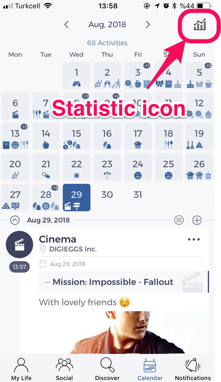 Calendar View - Different Statistics Perspective - Logg - Personal ...